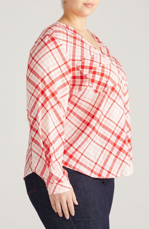 UNIVERSAL STANDARD V-Neck Button-Up Shirt